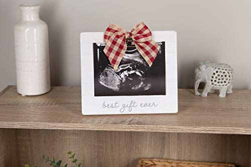 Pearhead Holiday Sonogram Picture Frame, Rustic Christmas Home Décor, Baby Announcement Frame, Nursery Gift for Expecting Moms, Christmas Ideas for New Moms