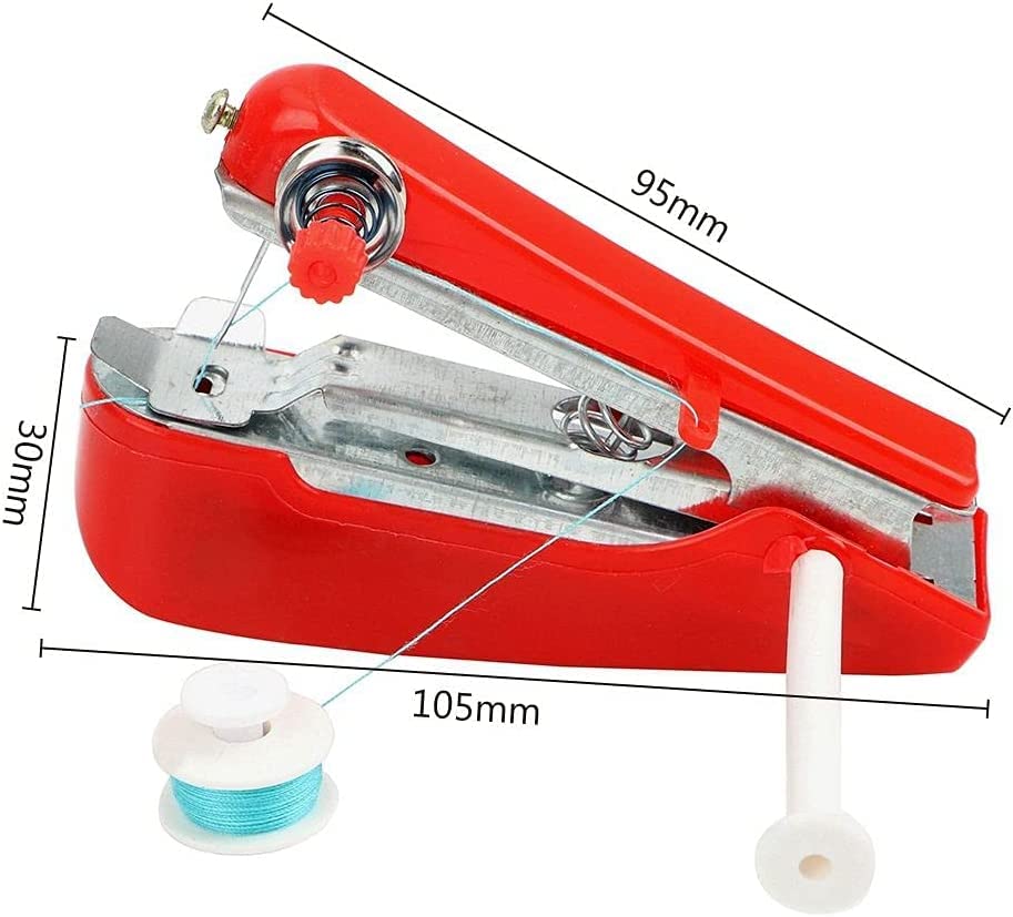 1Pc Handheld Sewing Machine, Portable Mini Manual Sewing Machine Handy Needlework Tool Mini Sewer Machine Hand Stitcher Sewing Machine