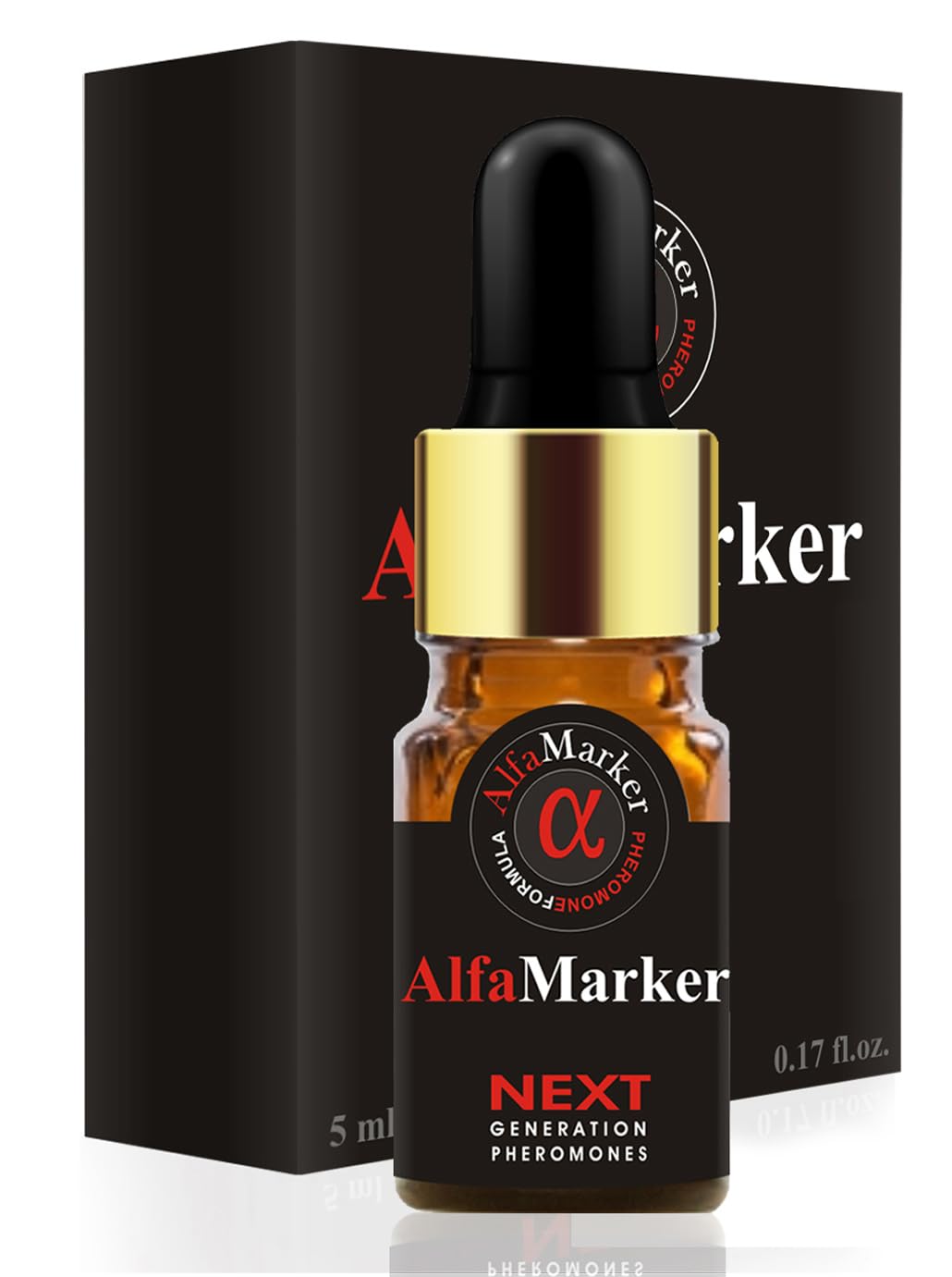 ALFAMARKER Pheromone Cologne for Men - Pheromones Oil Perfume for Men - Feromonas para Hombres - Alluring Fragrance - Premium Scent - 5ml Travel Size Dropper