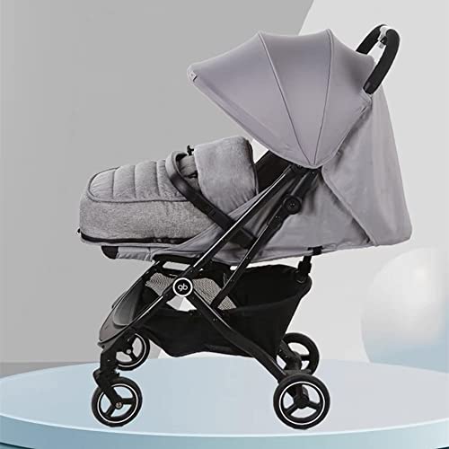 LEMESO Bunting Bag for Baby, Universal Bunting Bag, Removable Stroller Sleeping Bag Cold Weather,Soft Fleece Lined Footmuff, Fits Most Stroller Pram, Perfect for Baby, Toddler,Grey Color