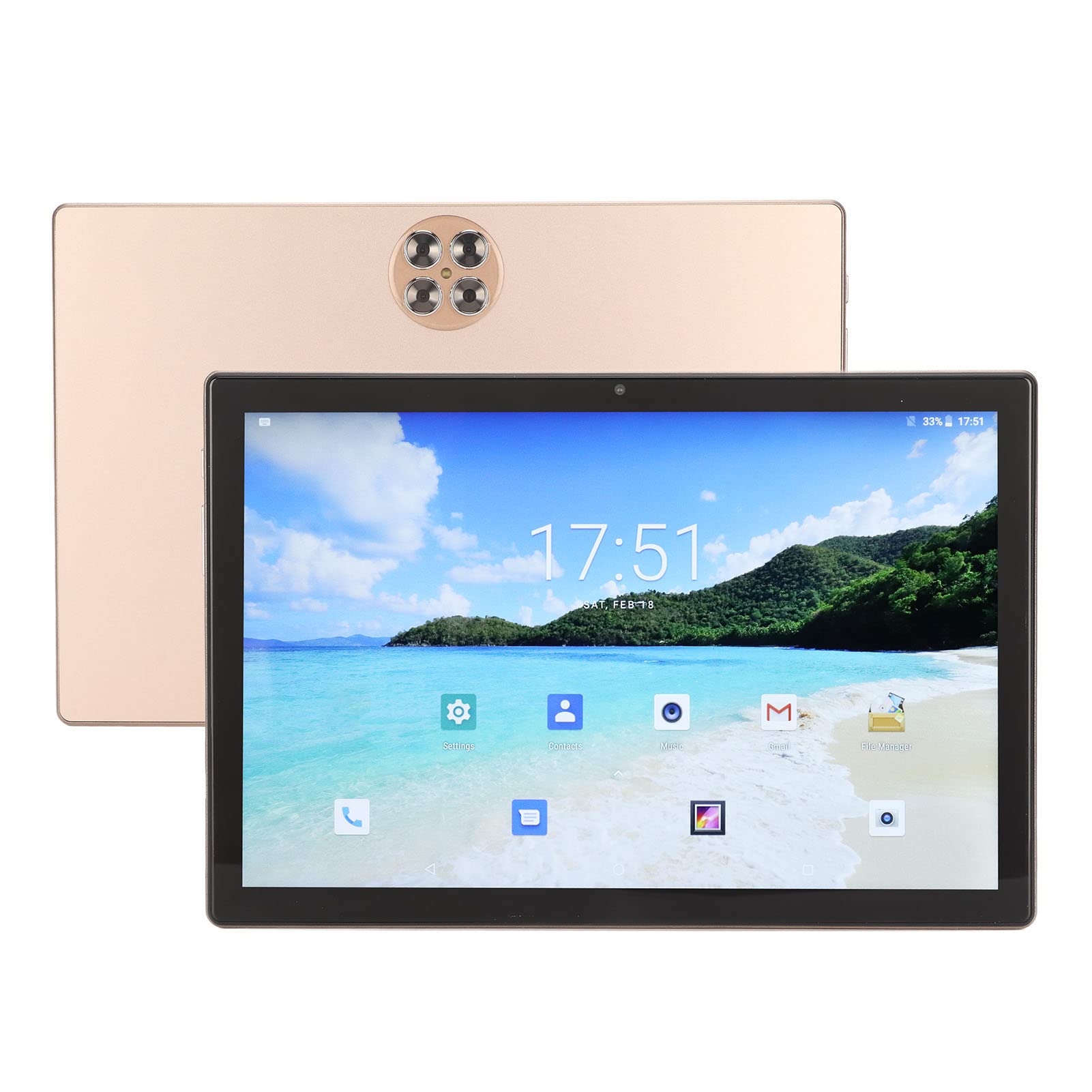 10.1 Inch FHD Tablet, 1960x1080 Touch Screen 5G WiFi Dual Band Tablet PC for Android12, 8GB RAM 256GB ROM, 7000mAh Octa Core CPU 4G LTE Tablet with Dual Camera for Daily