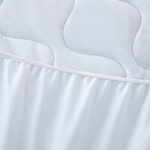 Waterproof Crib Mattress Protector Pad 28x52 for 52 x 27 Baby Toddler Bed Soft Noiseless Quilted Topper Fitted Mattress Cover with up to 8" Deep Pocket
