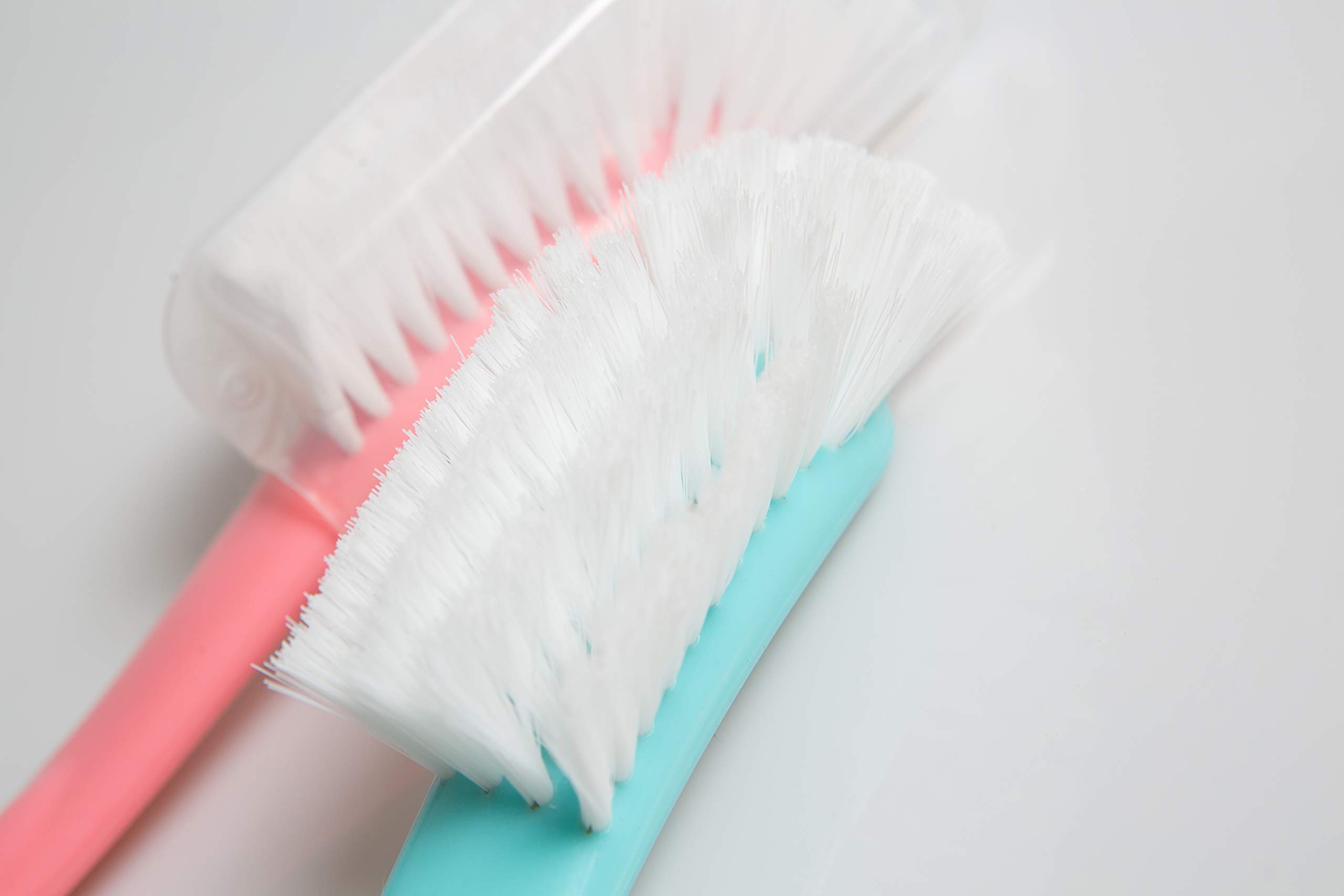 Little Angel Baby Bottle Brush with Nipple Cleaner,Soft Bristles,Convenient,Flexible for Any Bottles (Pink)