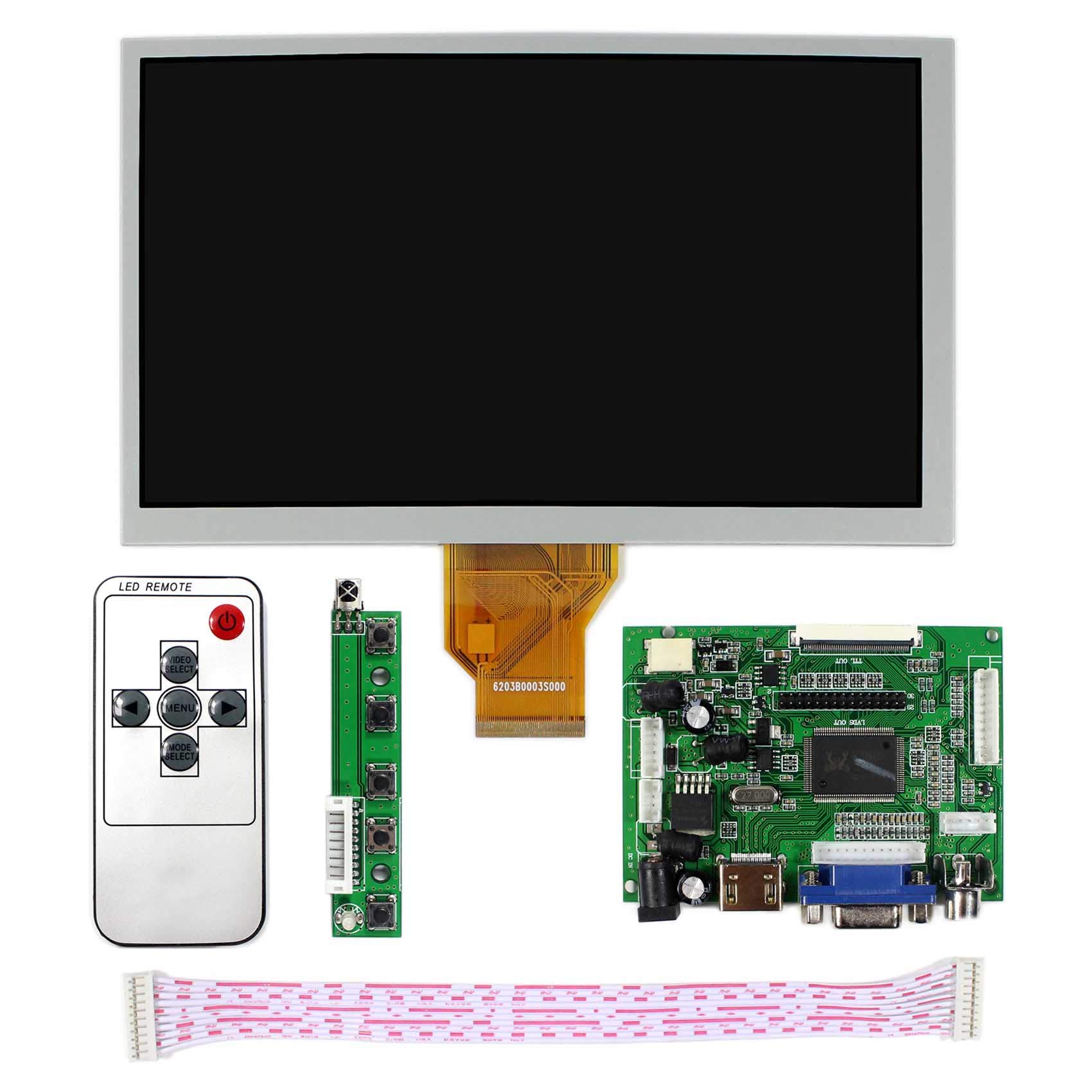 8 inch HDMI Monitor AT080TN64 Display 800x480 16:9 IPS Screen Support HDMI/VGA/2AV Input LCD Controller Board