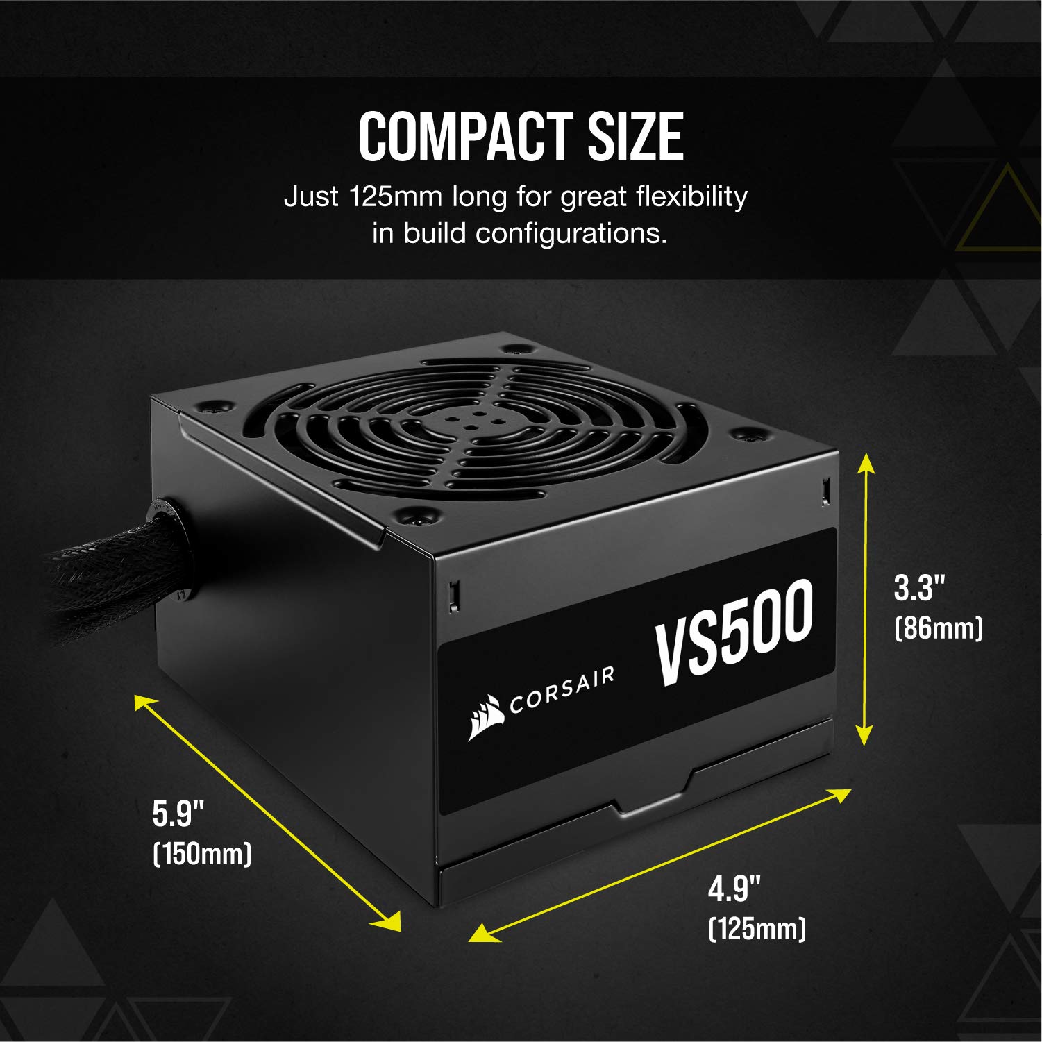 Corsair VS Series™ VS500 80 PLUS Certified Non-Modular ATX Power Supply