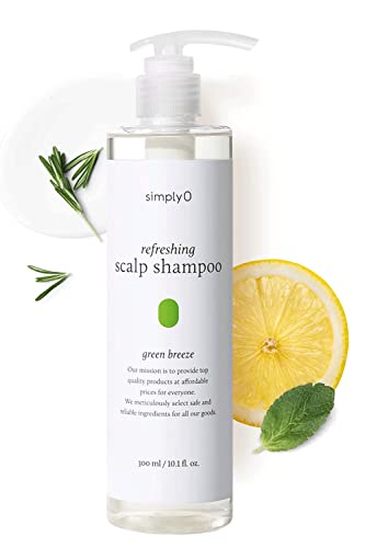 simplyO Refreshing Scalp Shampoo | Biotin & Panthenol I Dry, Itchy Scalp | Paraben-Free, Sulfate-Free I Green Breeze I 10.1 fl. oz
