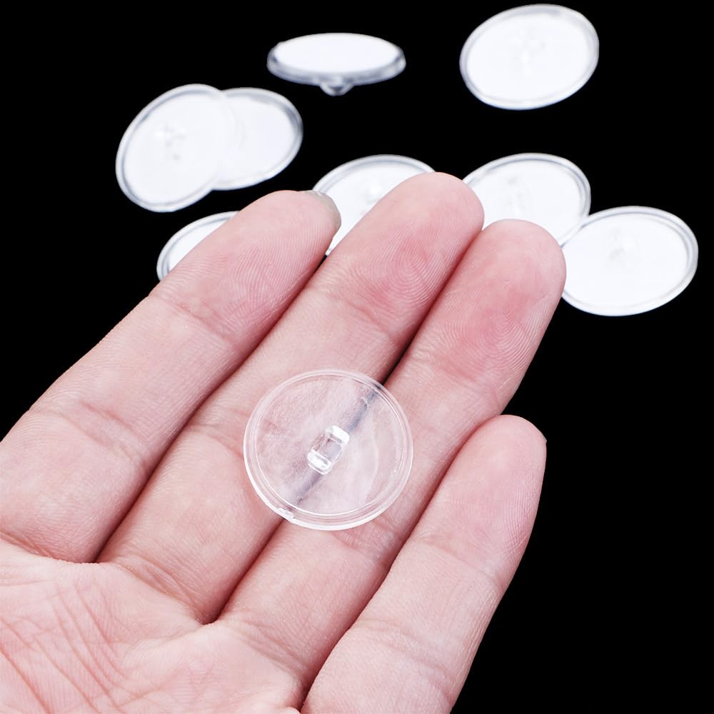 10/30/50Pcs 2cm/0.78inch Round Self Adhesive Ceiling Hooks Transparent Small Disc Hanging Hooks Sticky Ceiling Hooks for Kitchen Bathroom Ceiling(10Pcs)