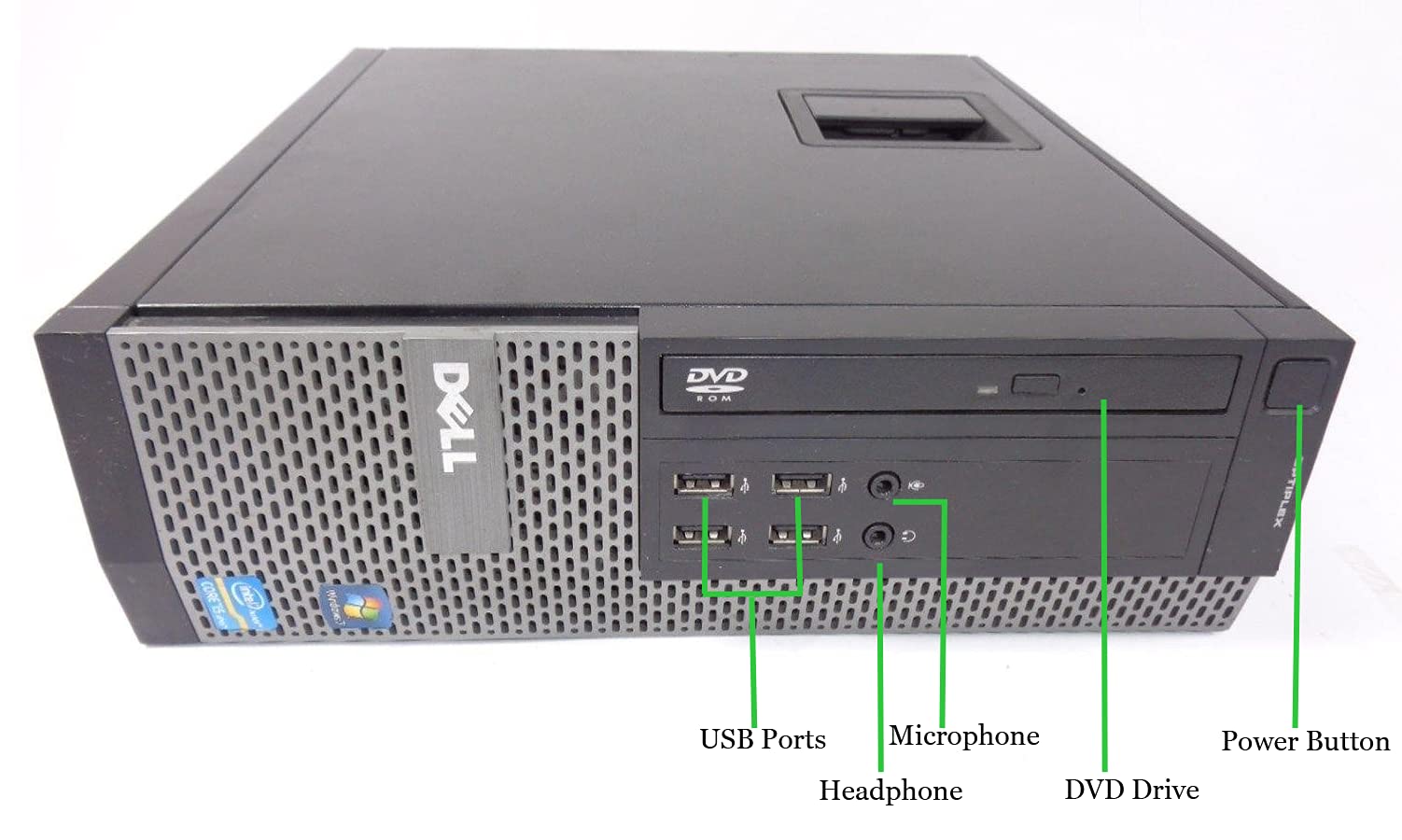 Dell OptiPlex 7010 SFF Computer Desktop PC, Intel Core i7 3.40GHZ Processor, 8GB Ram, 240GB SSD Drive, WiFi & Bluetooth, HDMI, NVIDIA GT 1030 2GB DDR5, Windows 10 (Renewed)