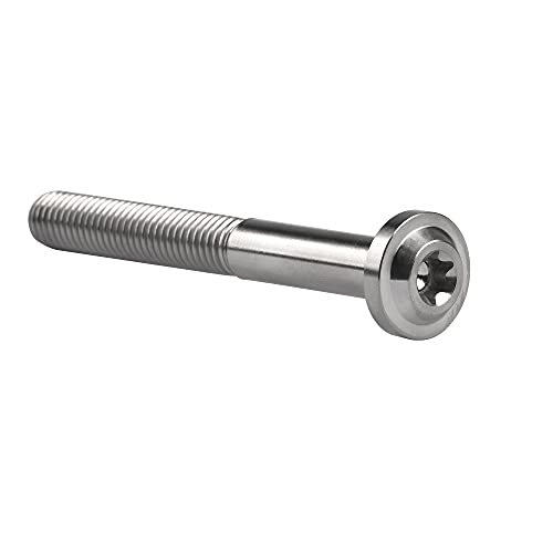 Wanyifa Titanium M8 10 15 20 25 30 60 70mm Torx Head Bolt Screw Pack of 4 (M8x70mm, Silver)