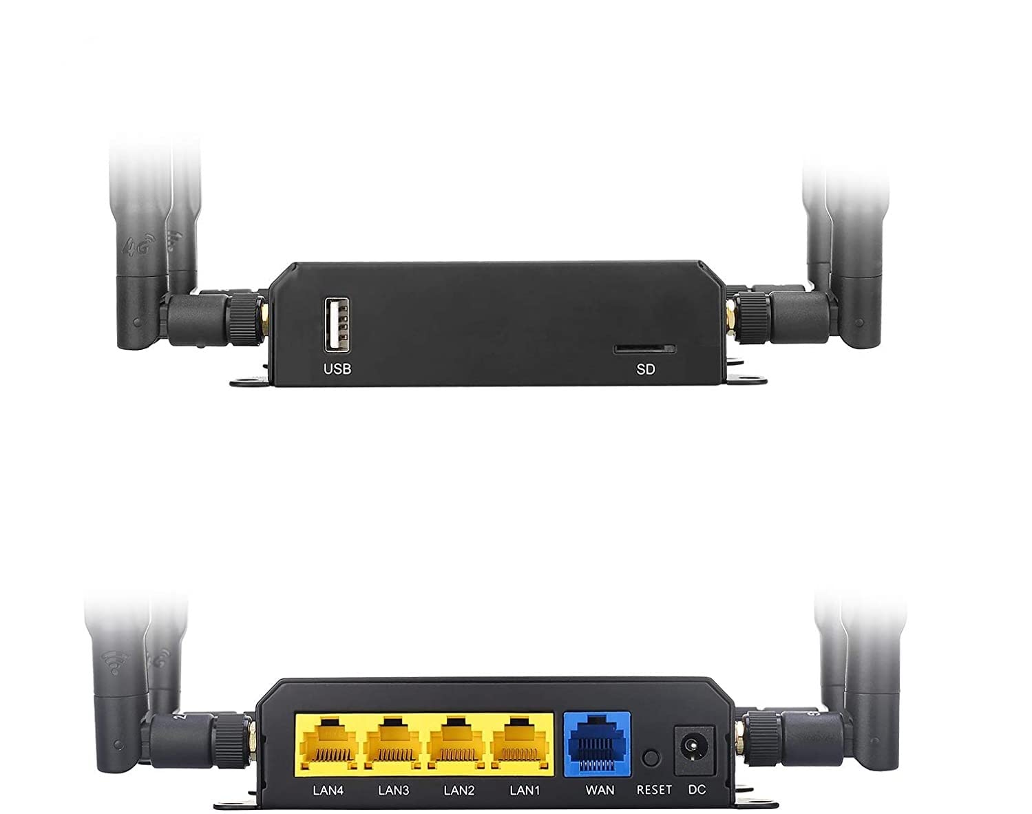 300Mbps 4G LTE Modem Wi-Fi Wireless Router for RVs and Mobile Homes – Strong Signal, USB Port, SIM Card Slot, and External Antennas for USA/Canada/Mexico