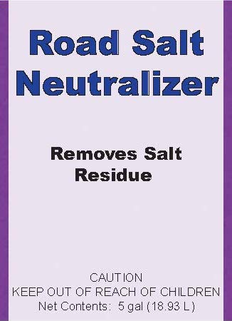 Road Salt Neutralizer -Neutralizes Salt's Corrosive Films, Paint Metal Protective & Road Film- 1 Gallon Makes 32 gallons