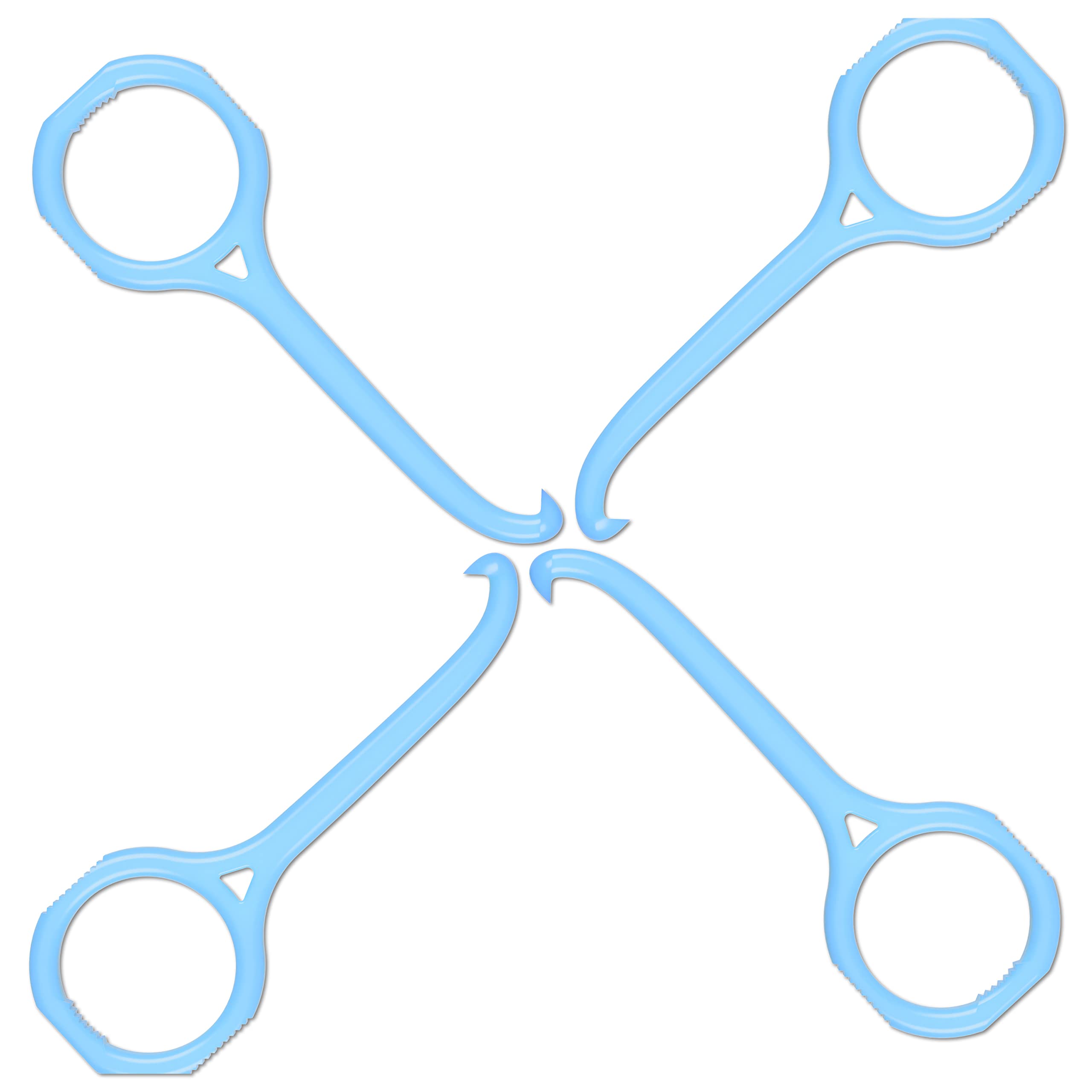 Aligner-B-Out v2 | Badass Blue 4 Pack | Invisalign Remover Tool & Aligner Remover Tool For All Aligners & Removable Retainers | Orthodontist Recommended Invisalign Accessories