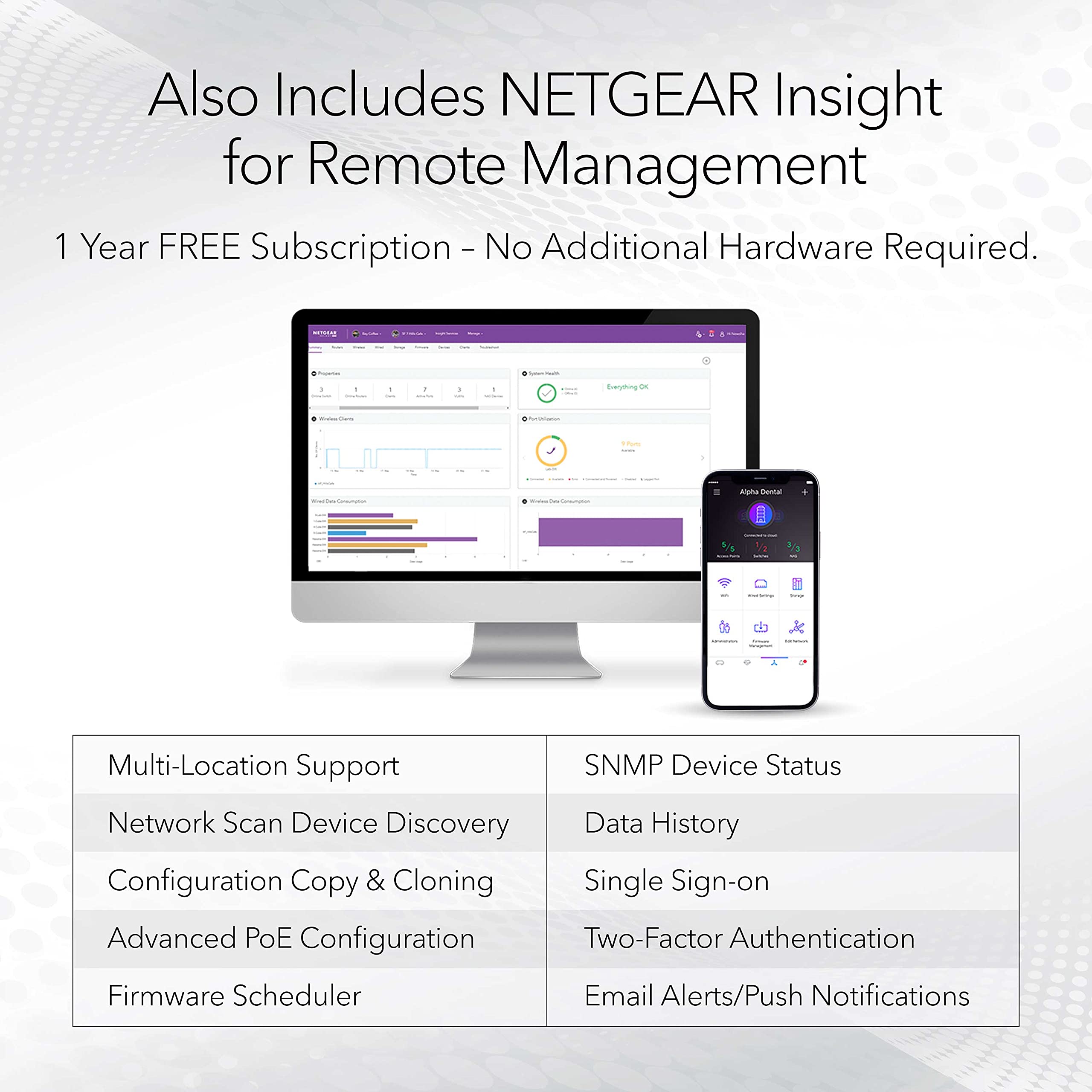 NETGEAR 18-Port PoE Gigabit Ethernet Smart Switch (GS716TP) - Managed, Optional Insight Cloud Management, 16 x PoE+ @ 180W, 2 x 1G SFP, Desktop or Rackmount, and Limited Lifetime Protection