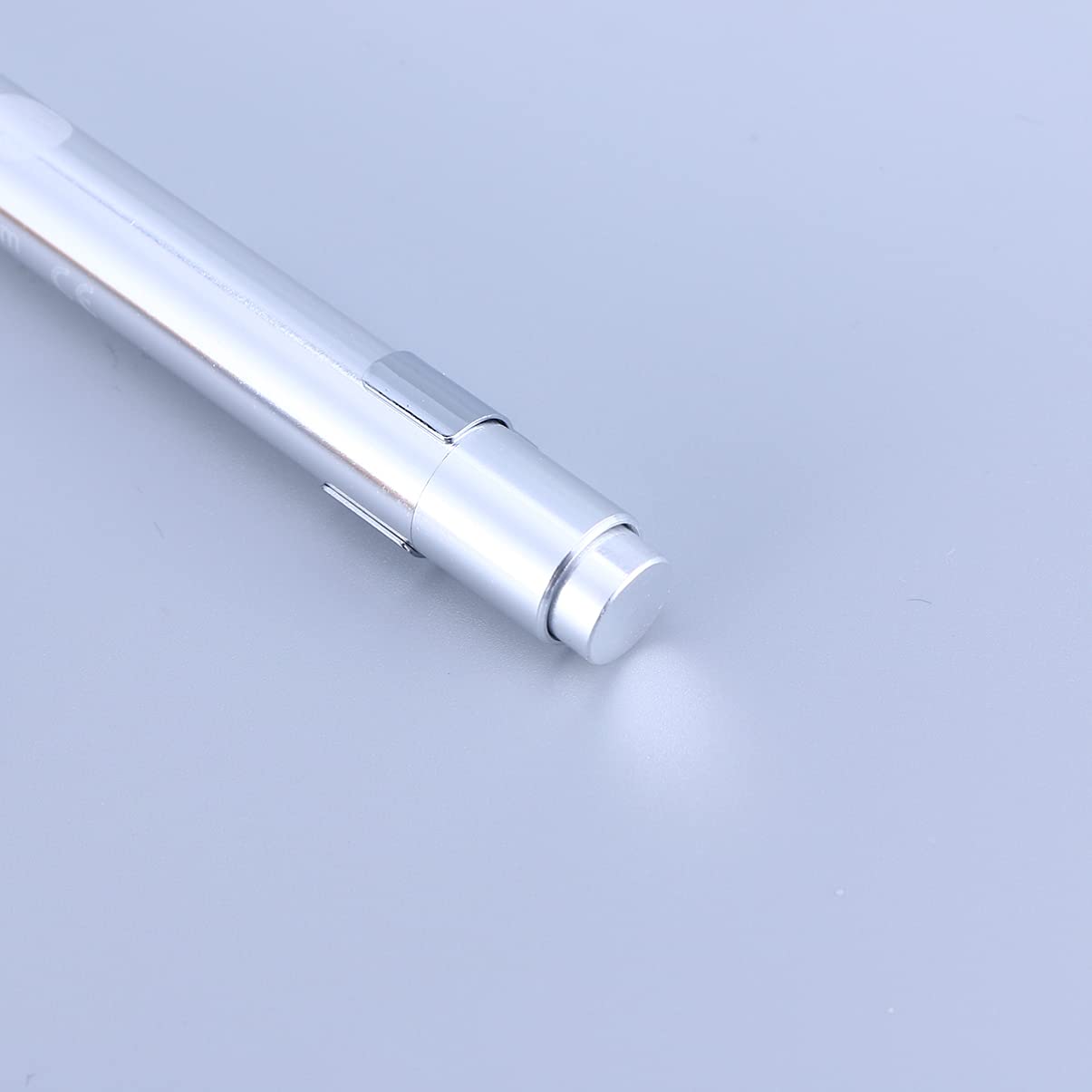 2pcs Penlight with Pupil Gauge, LED Penlight for Nurses, Reusable Medical Pen Light with Pupil Gauge and Ruler for Student Doctors, Yellow+ Silver