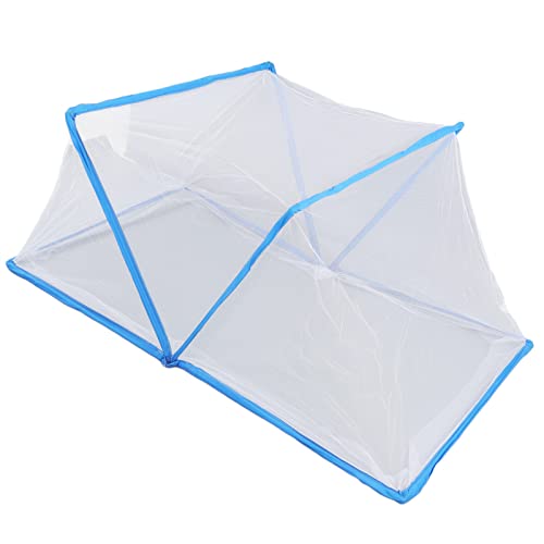 125 x 70 x 50cm Mosquito Net for Baby Mosquito Tent, Mosquito Net Tent Easy to Store Transparent Portable to Your Room (Blue)
