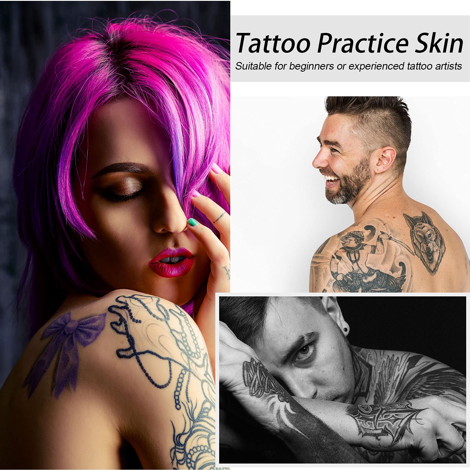 30 Sheets Skin Practice 8 x 6 Inch Double Sides No Ink Needed Skin Practice Pad, Microblading Eyebrows or Lips Practice, Microblading Supplies for Beginners and Artists