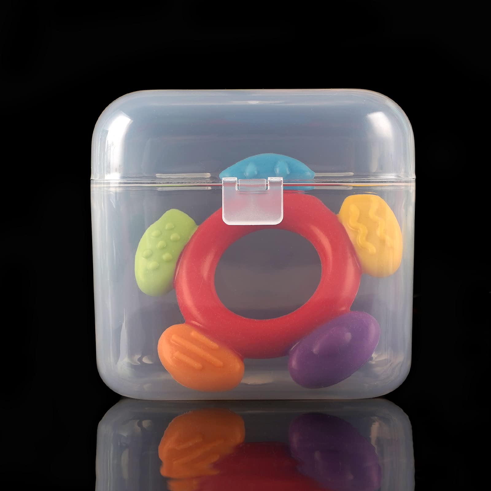 Accmor Pacifier Container Can Storage 2 Pacifiers, Baby Pacifier Holder Case for Travel, BPA Free,Transparent