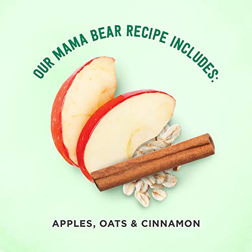 Amazon Brand - Mama Bear Organic Baby Food, Apple Oats Cinnamon, 4 Ounce Cup, Pack of 1