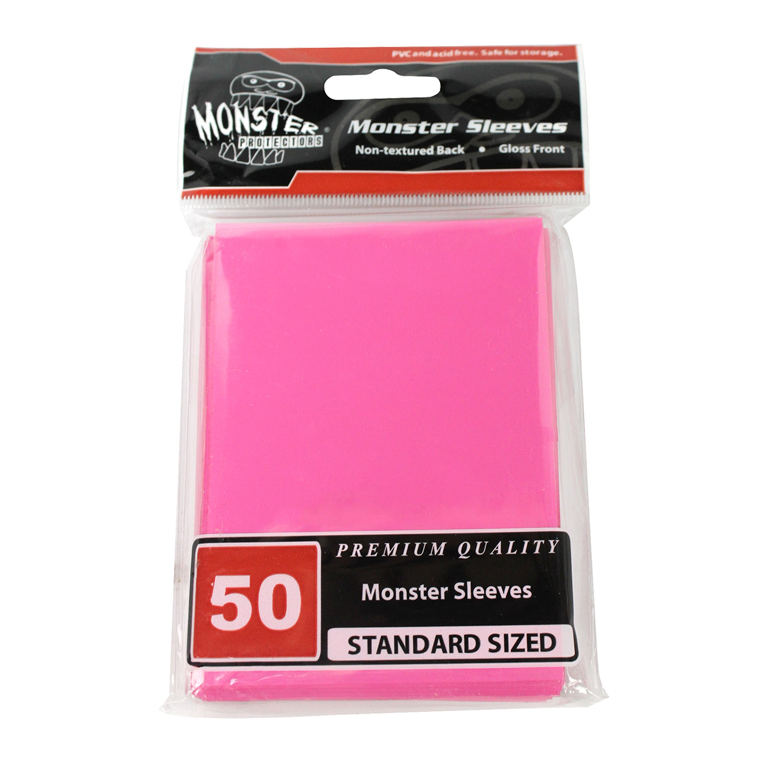 10 Pack Monster Gaming Sleeves (50ct per Pack- Value 500 Sleeve Set) - Standard Sized, Glossy - Fits Standard Sized Gaming Cards