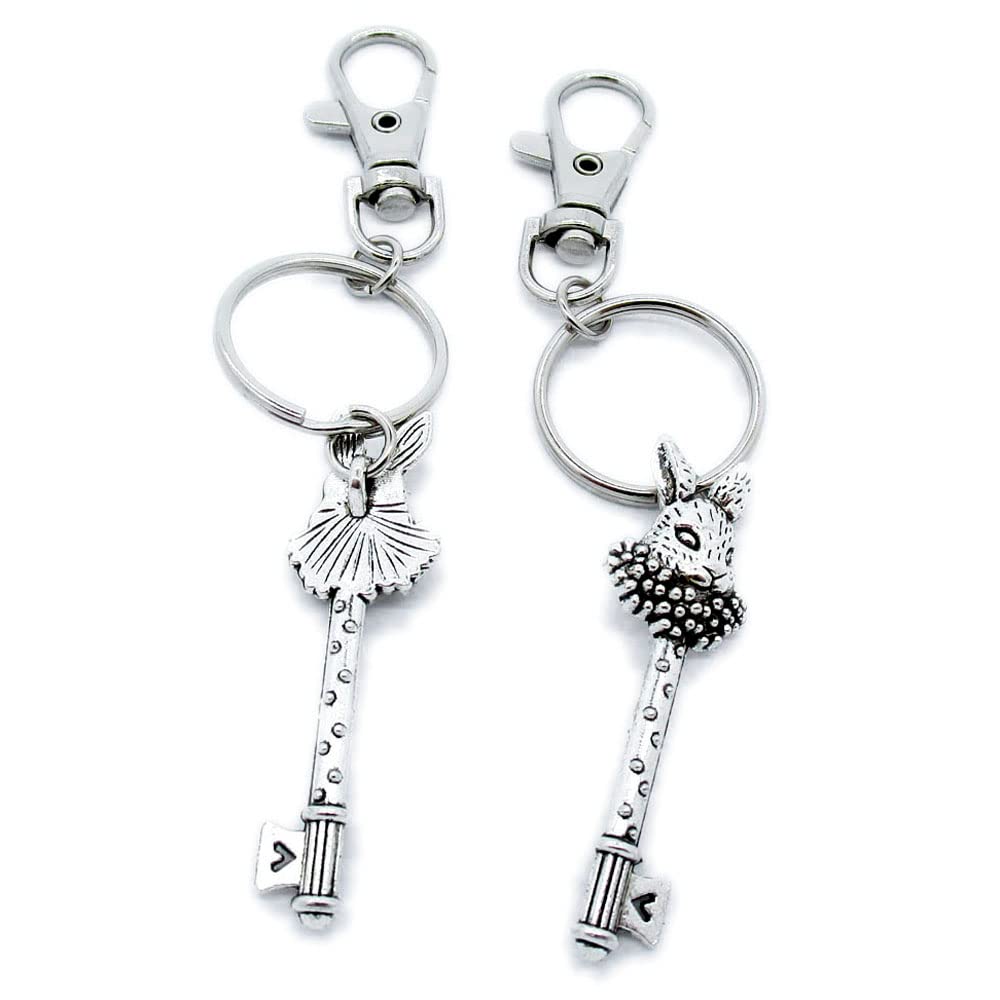 100 Pieces Keychain Keyring Door Car Key Chain Ring Wholesale Supplier Clasps RX7K7G Rabbit Key Easter