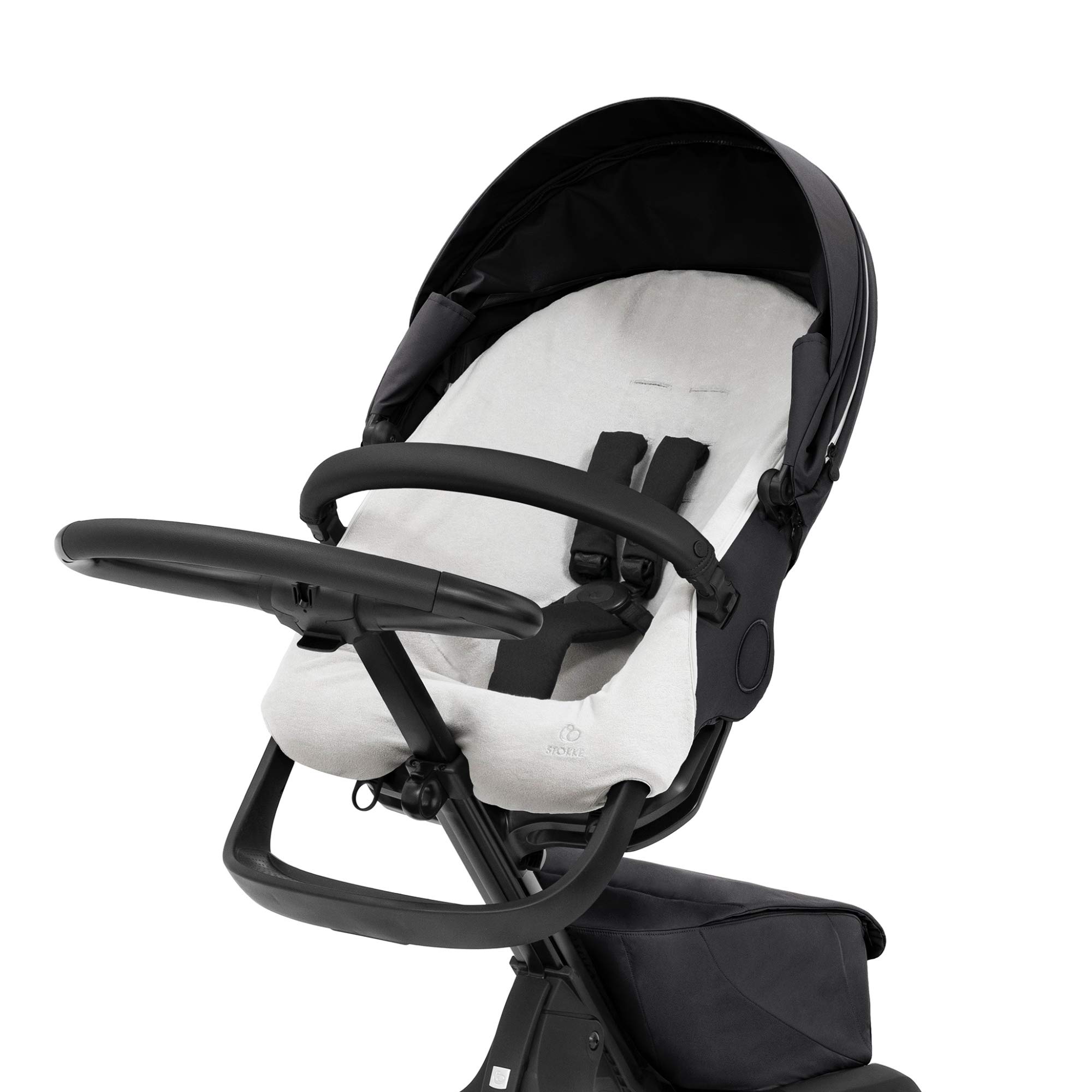 Stokke Xplory X Summer Cover, Light Grey - Absorbs Moisture & Provides Ventilation - Made with Soft Terry Cloth - Easy to Remove, Machine Washable - Compatible with Xplory X Stroller