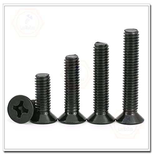 100pcs M2-0.4×16mm Laptop Notebook Computer Carbon Steel Screws Kit Set, Flat Head Phillips Cross Screw Assortments, Countersunk ssd Screws for SSD Toshiba DELL Sony Samsung