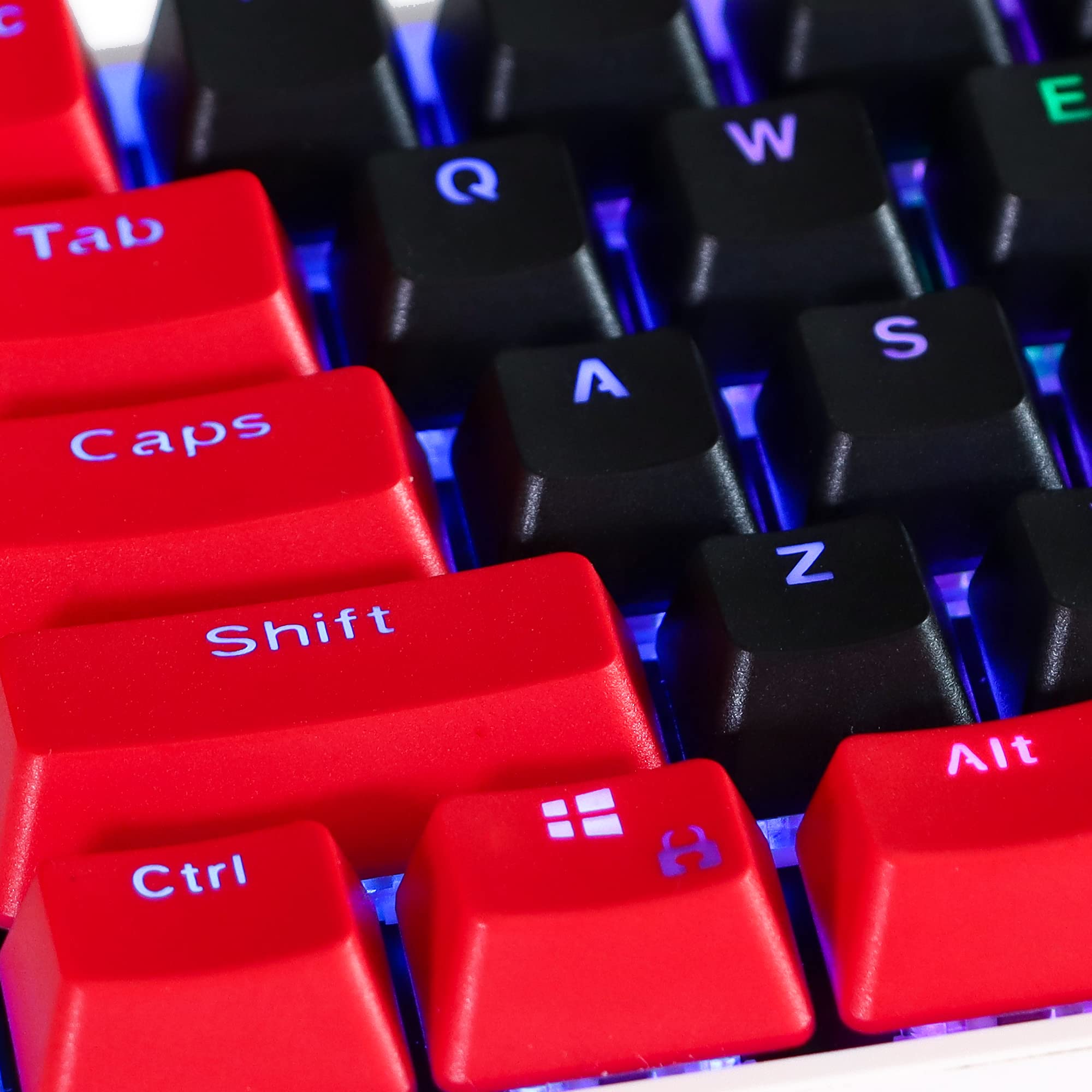 60% Red Keycaps 60 Percent Custom Ducky Keycap OEM with Key Puller for Cherry MX switch/RK61/Mechanical Gaming Keyboard(Only Sell Keycaps)