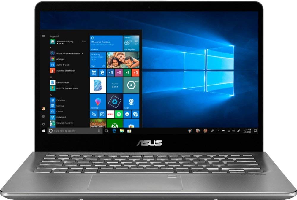 2019 ASUS - 2-in-1 14" Full HD Touch-Screen Laptop - 8th Gen Intel Core i5-8250U - 8GB Memory - 128GB Solid State Drive - Windows 10 - Light Gray