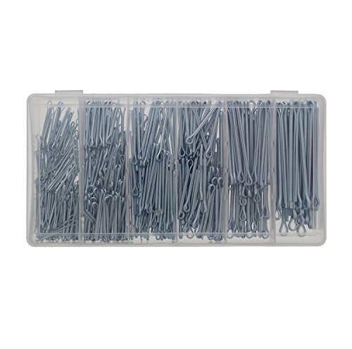 ABN Cotter Pin Key 555 pc Assortment Set, 1/16 x 1 to 5/32 x 2-1/2 Inch – Steel Locking Automotive Axle Trailer Pins