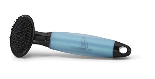 CONAIRPRO Dog & Cat Cat Soft Slicker Brush, Cat Brush for Shedding, Removes Tangles, Mats & Loose Hair, Soft Coated Pins for Gentle Brushing, Memory Gel Grip Handle