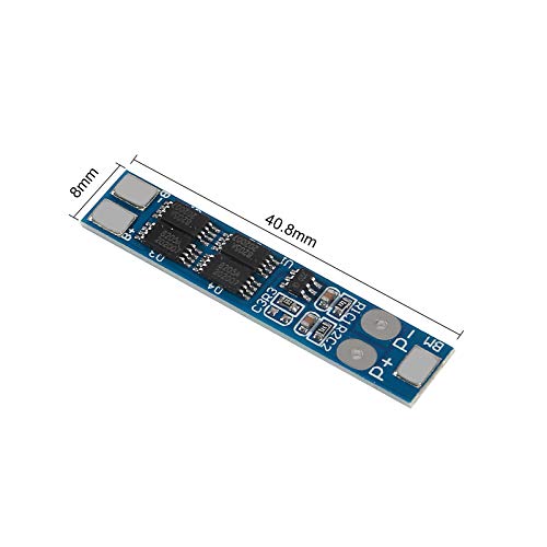 ALMOCN 10PCS 2S 7.4V 8.4V 8A Li-ion Lithium Battery Protection Board 18650 Charger PCB BMS Protection Board Module for Li-ion Lithium Battery Cell