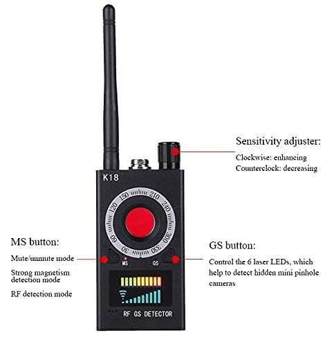 Hidden Anti Spy Wireless Camera RF Detector Bug K18 RF GS Detector(YLK-BJ-002)