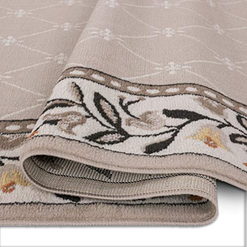 Home Dynamix Premium Aydin Traditional Geometric Area Rug, Soft Beige, 5'3"x7'5"