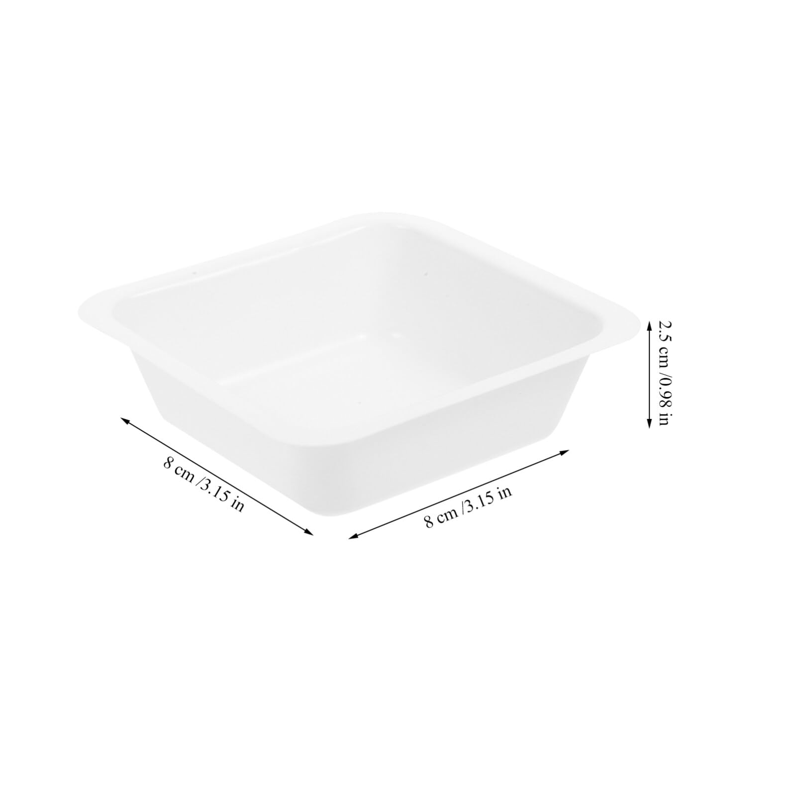 Baluue Weigh Boats - 20pcs Plastic Square Large Weigh Boats for Scale, Anti-Static Weighing Dishes for Powders Liquids, Lab Boat Dish Container Lab Mixing Pan for Measuring