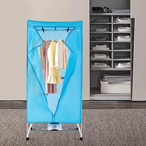 1000W Portable Dryer, Electric Clothes Dryer Machine Double Layer Stackable Clothes Drying Rack for Apartments, Laundry, RV, 110V