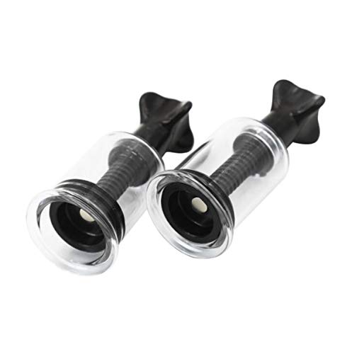 XR 2 x Nipple Corrector Cups - Nipple Inverted, Flat and Shy Nipples, Used for Breastfeeding or Women Twist & Pull Breast Pump - Made Without BPA (Black, 1.5 Inch) (NCC-WTBK-2)