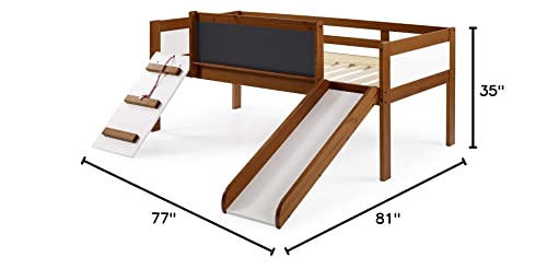 Donco Kids Twin Novelty Art Play Junior Low Loft Espresso