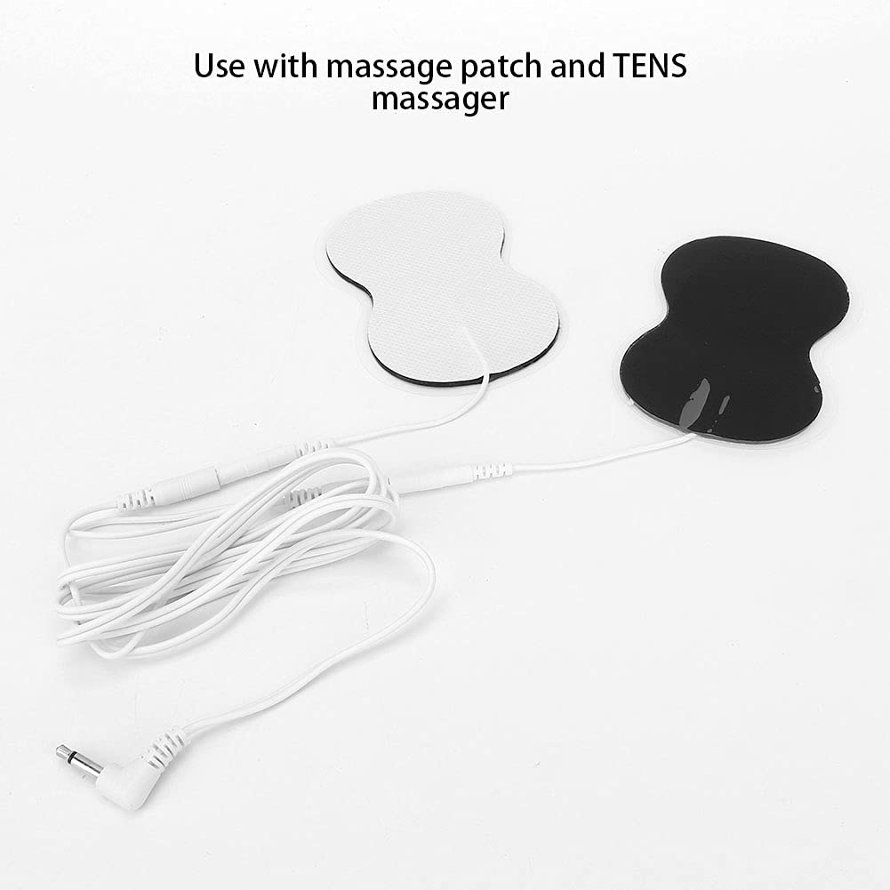 10pcs DC 3.5mm Pin Type Electrode Lead Wires Cable,Compatible Lead Wires for TENS Unit Physiotherapy Machine(One Tow Two Needles)