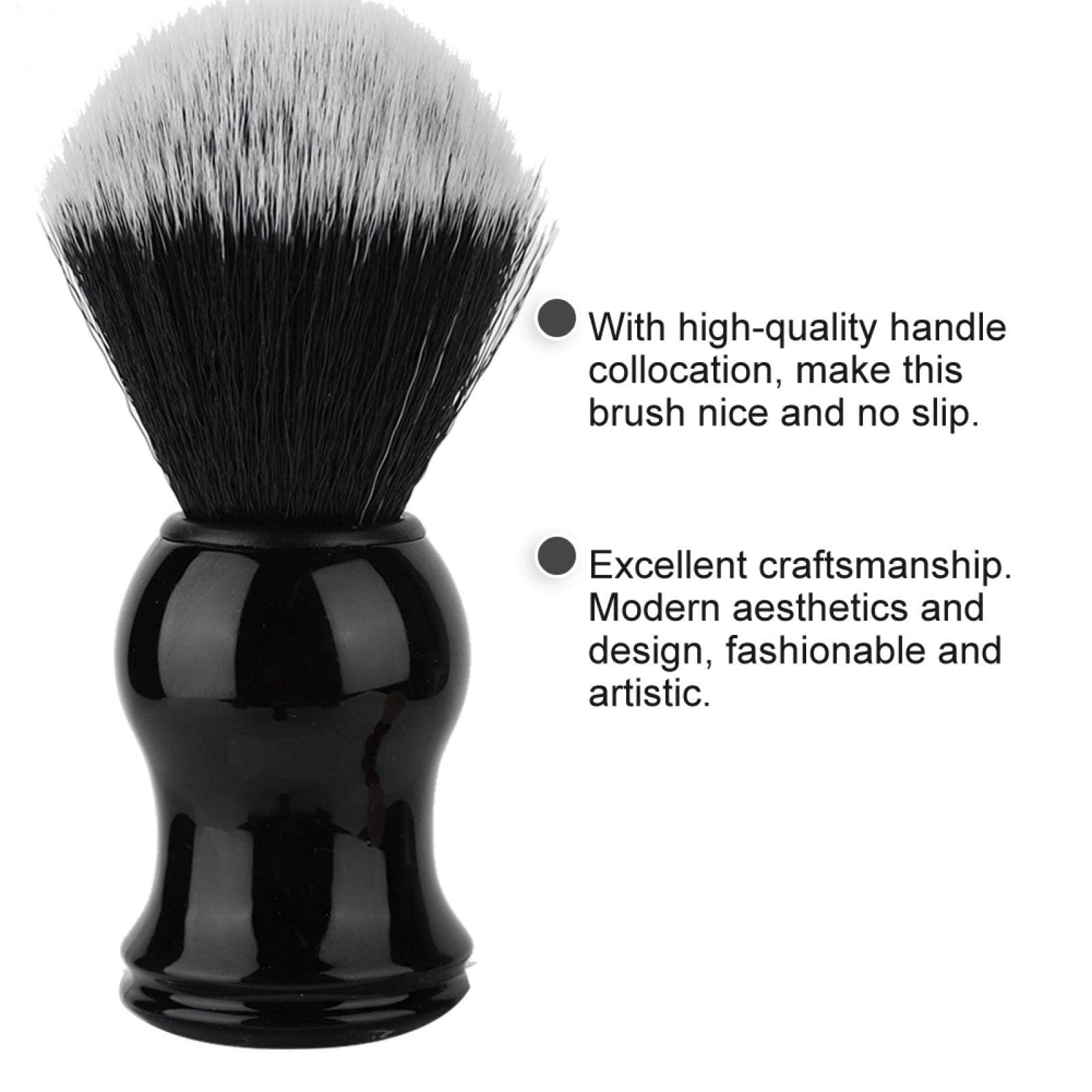 Shaving Brush, Barber Cleaning Hairbrush Neck Duster Brush with Wood Handle for Professional Salon and Home - 3 Types(#2)