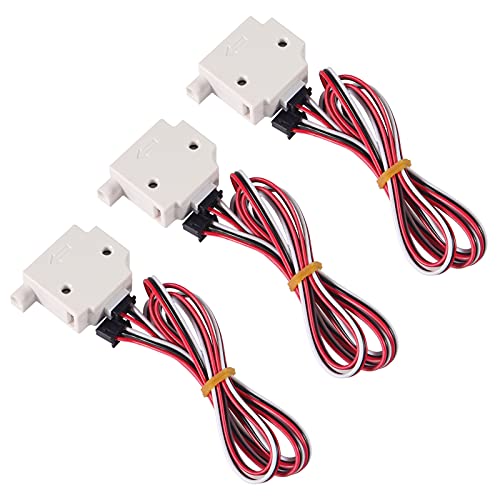 UMLIFE 3 Pack 3D Printer Filament Detection Sensor Module Filament Run-Out Pause Detecting Monitor for 3D Printer Lerdge Board 1.75mm PLA ABS Filament