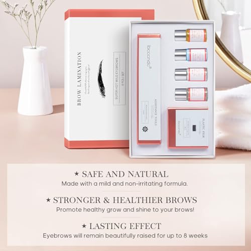 Eyebrow Lamination Kit - Buqikma Professional Brow Lift Kit Eyebrows Lift Styling Kit Suitable for DIY and Salon (with plastic film (new))