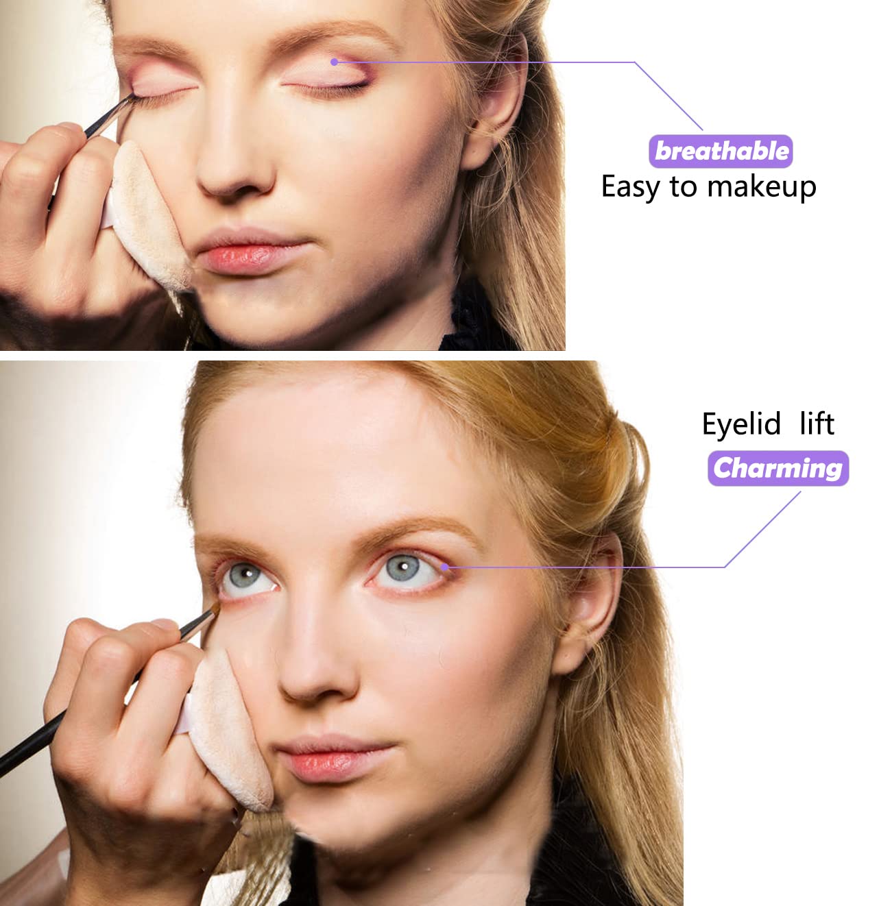 336Pcs Invisible Single Side Eyelid Tape Stickers, Eyelid Lifter Strips for Droopy Hooded Eyes, Eyes Makeup, Uneven Mono-eyelids