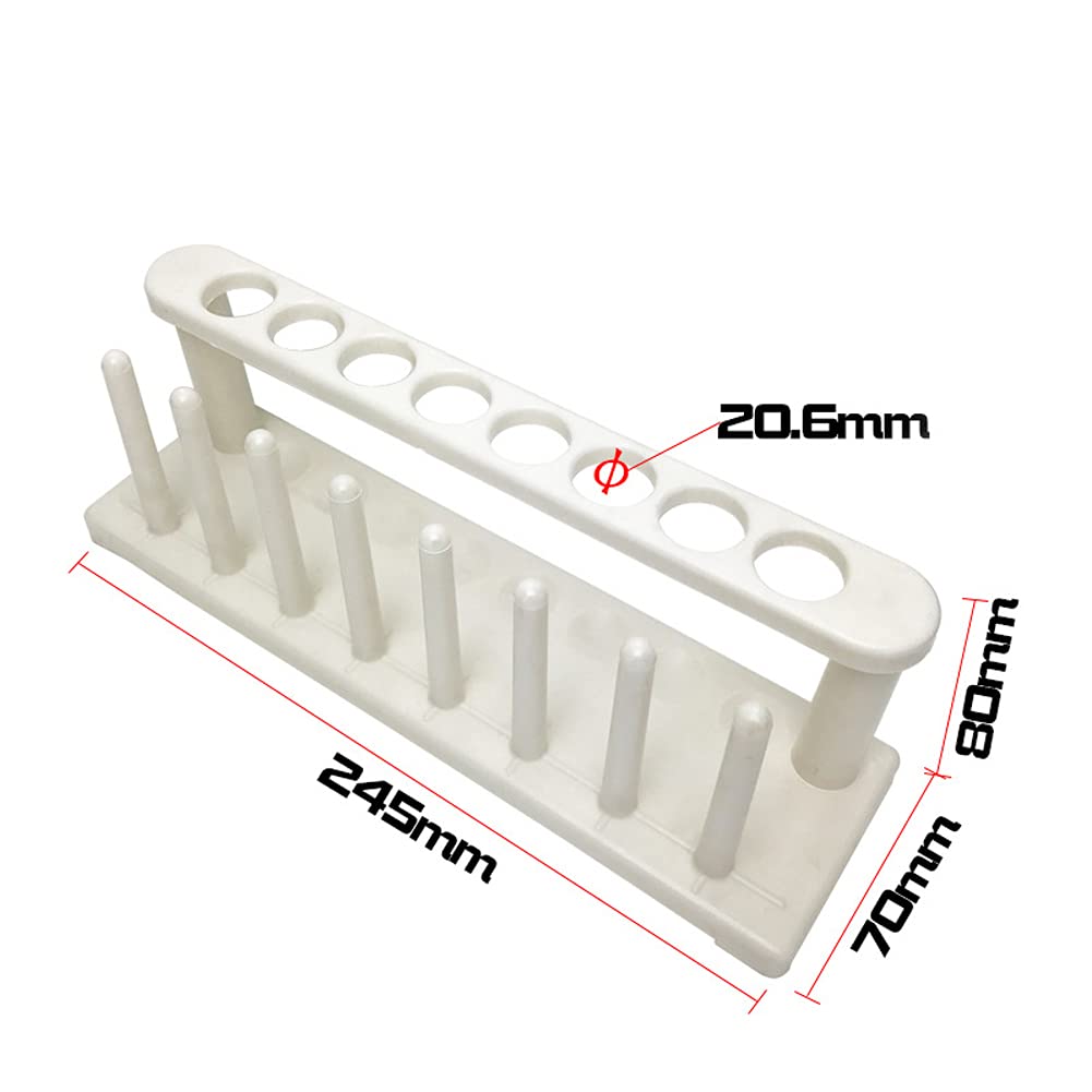 A Pack of Plastic 8-Well Test Tube Rack Scientific Lab Tube School Laboratory Supplies Experiment Tool Accessories