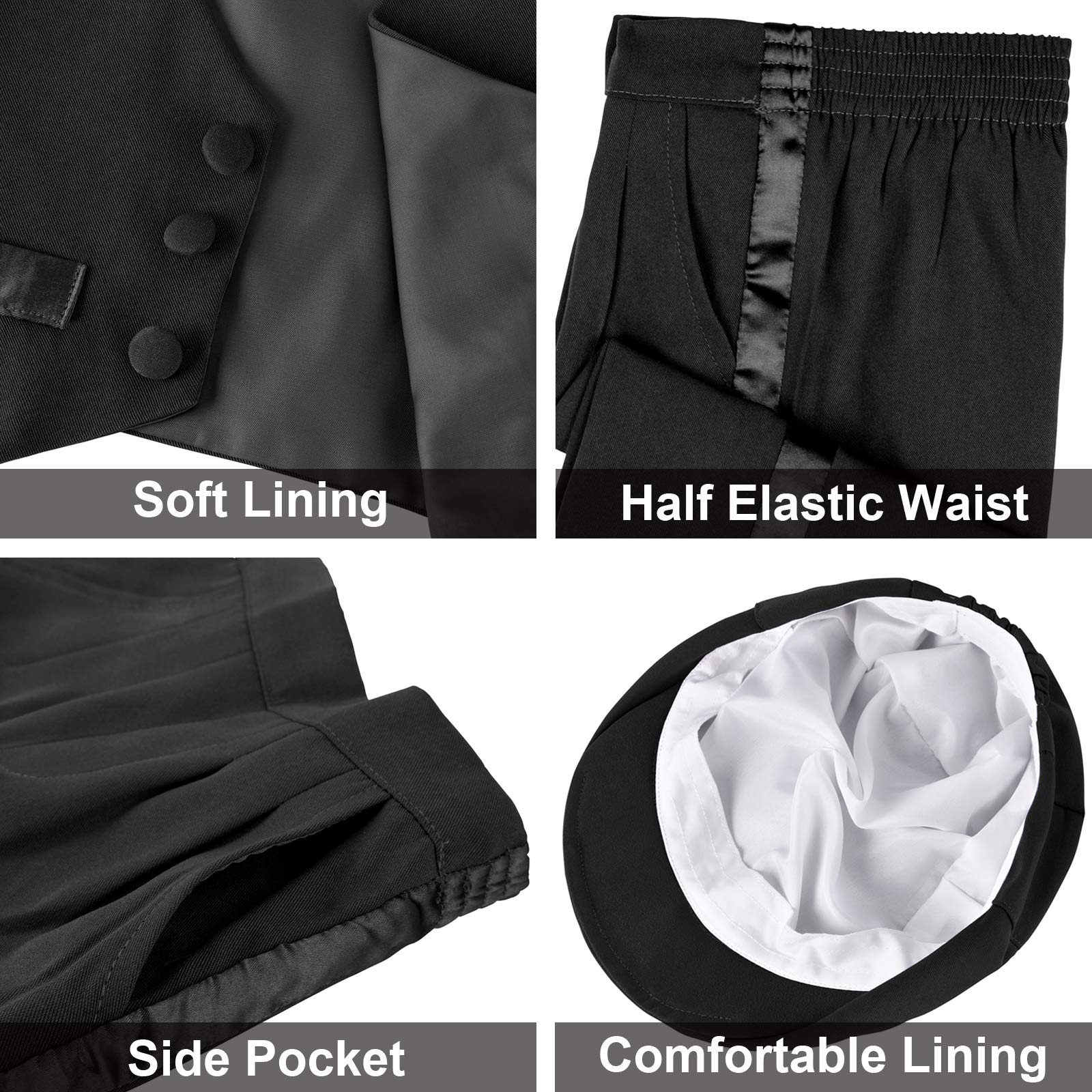 A&J DESIGN Baby Boy Outfit 12-18 Months Kids Gentleman Suits Black