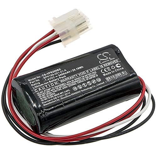 3400mAh Replacement Battery for Verifone Ruby 2, Verifone Ruby CI, Verifone PCA169-404-01-A, Verifone PCA169-001-01