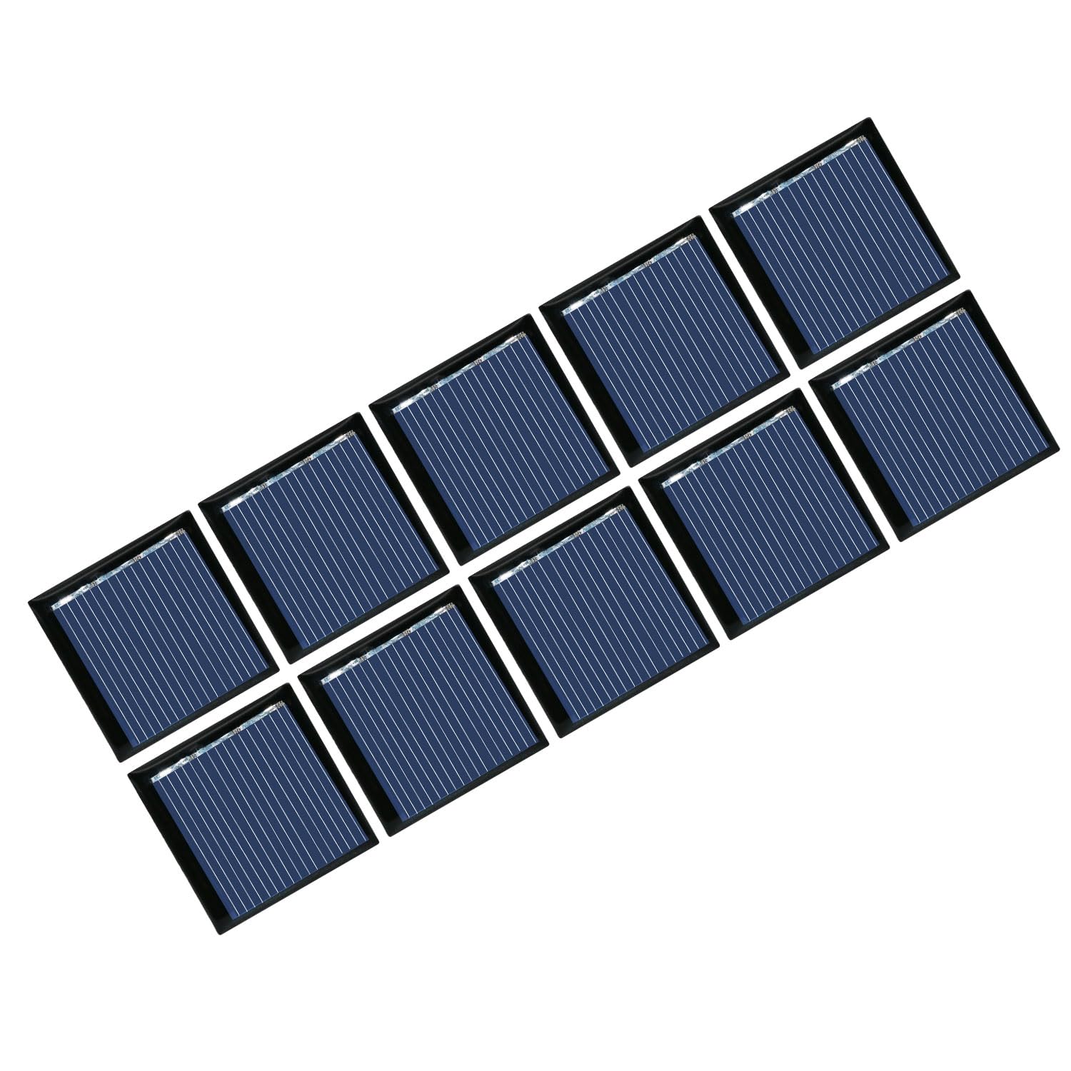 10Pcs Mini Solar Panels for Solar Power, 1.5V 60mA Mini Solar Panel Kit DIY Electric Toy Photovoltaic Cells Solar Epoxy Cell Charger 1.18"*1.18" (30mm*30mm)