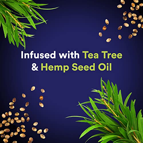 Suave Men 2 in 1 Refreshing Shampoo and Conditioner Tea Tree Hemp Seed To Revitalize and Refresh Hair 28 oz