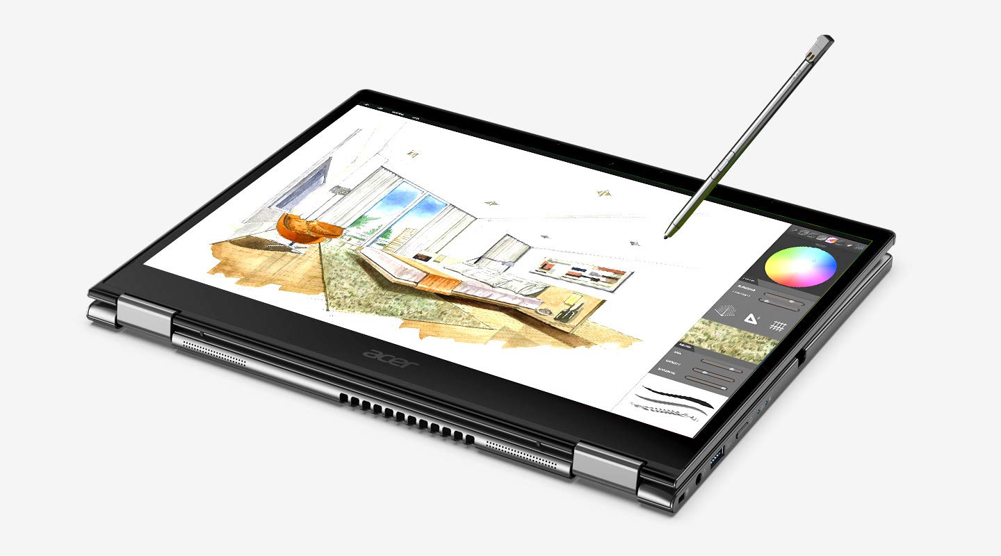 acer Spin 5 13.3" FHD Touch Screen 2-in-1 Laptop with Intel Quad Core i7-8565U Processor up to 4.60 GHz, 16GB Memory, 512GB SSD, Backlit Keyboard, and Rechargeable Active Stylus Included