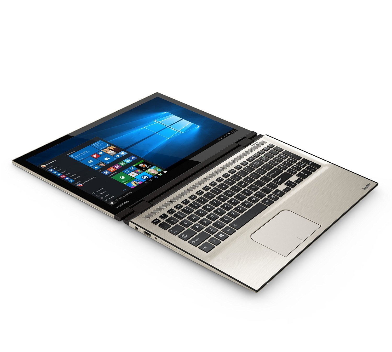 2016 Generation Toshiba Satellite Fusion 15.6" 2-in-1 Convertible Full HD IPS Touchscreen Laptop, Intel Core i7-6500U, 8GB RAM, 256GB SSD, HDMI, Backlit Keyboard, Webcam, Windows 10