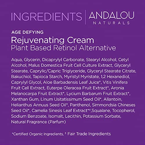 Andalou Naturals Rejuvenating Plant Based Cream, 1 Ounce